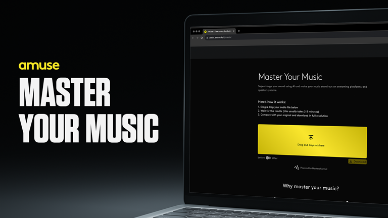 Global Music Company Amuse Launches Master Your Music | amuse